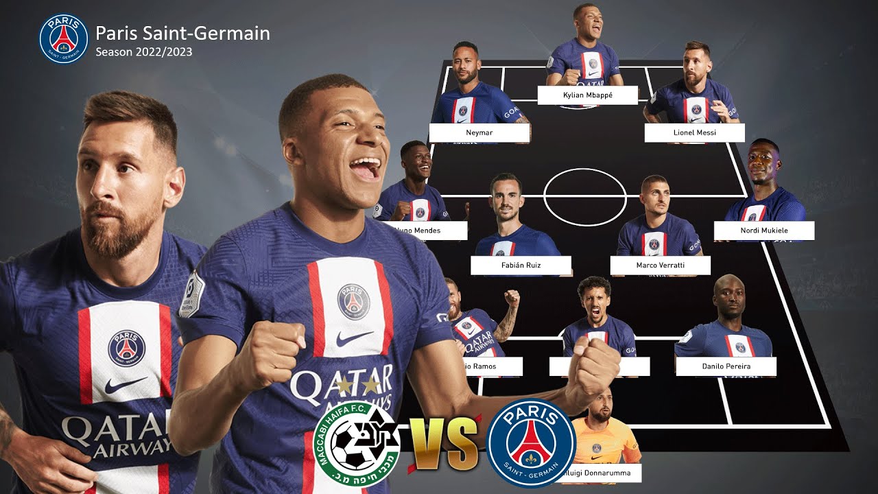 PARIS SAINT-GERMAIN VS MACCABI HAIFA | PSG PREDICTED LINEUP UEFA ...