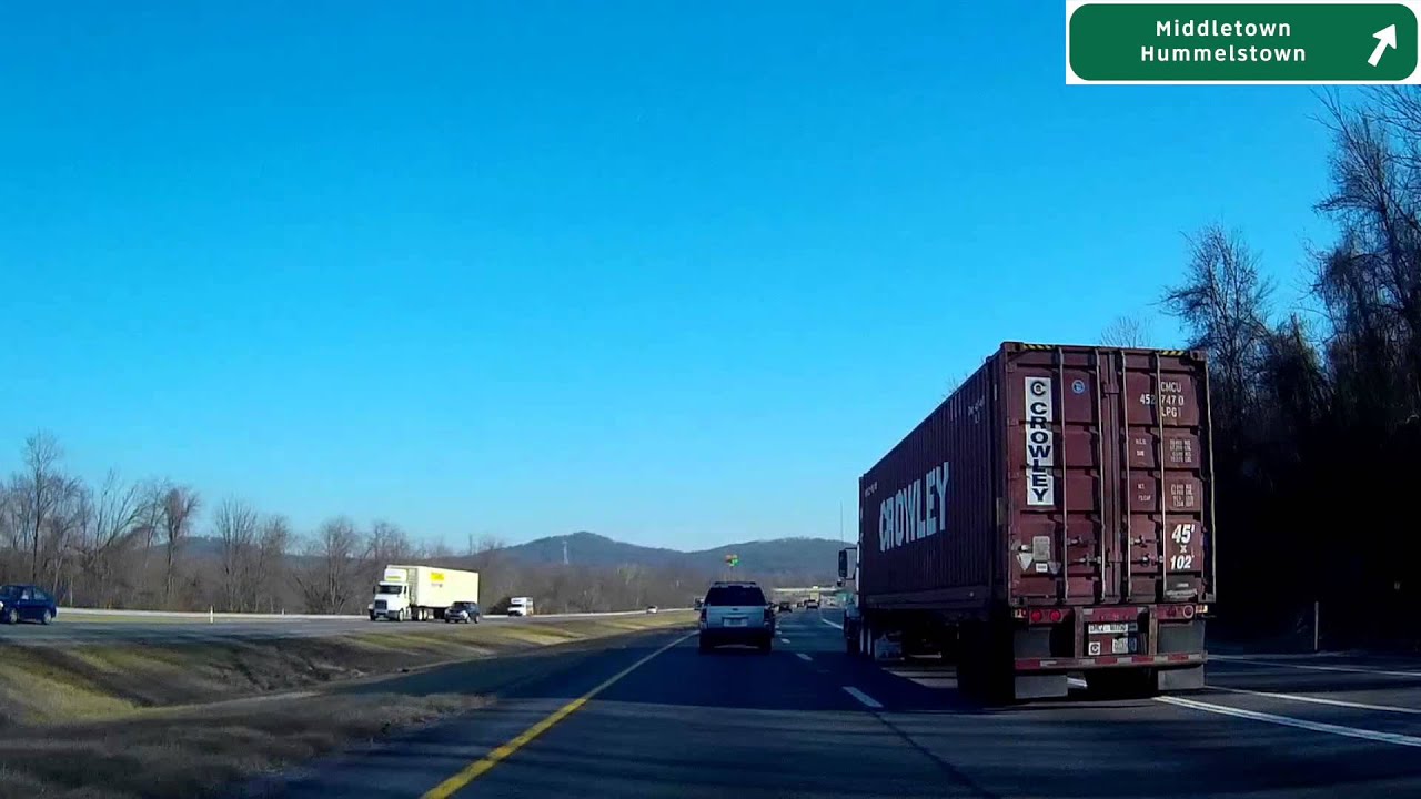 PA 283 East from Interstate 283 to Rheems - YouTube