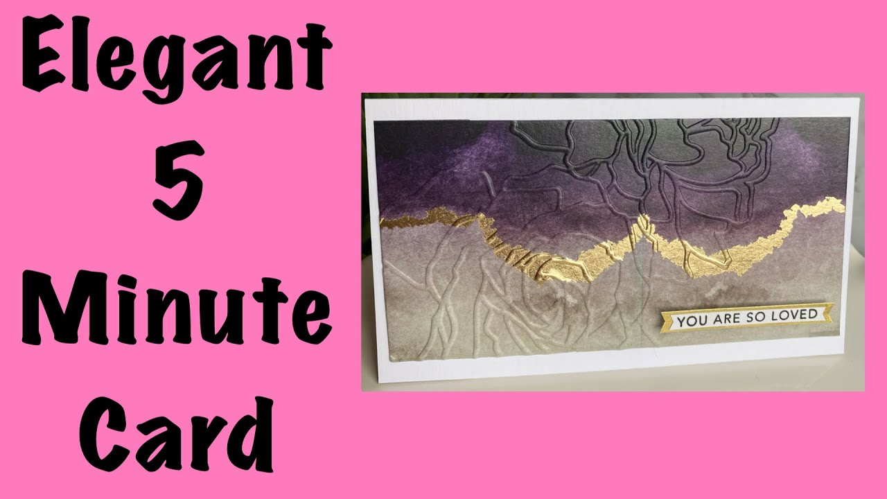 Elegant 5 minute card using @Altenew washi tape # ...