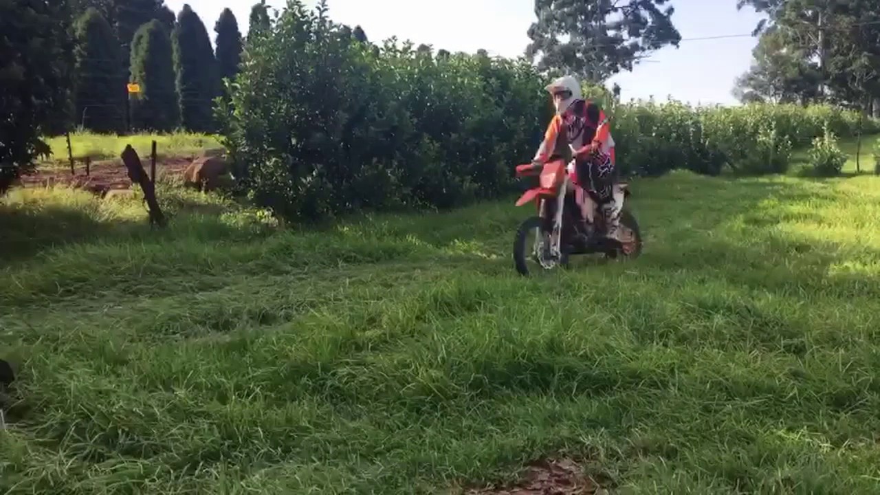 Home made enduro cross track ktm 200 - YouTube