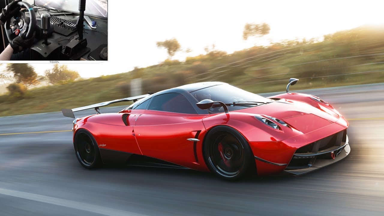 Pagani Huayra | Forza Horizon 5 | Steering Wheel Gameplay - YouTube