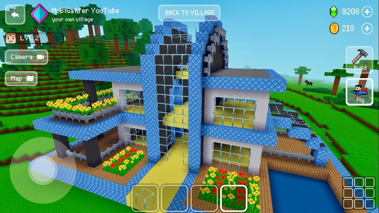 Block Craft 3D: Crafting Game #4094 | Villa Moderne - YouTube