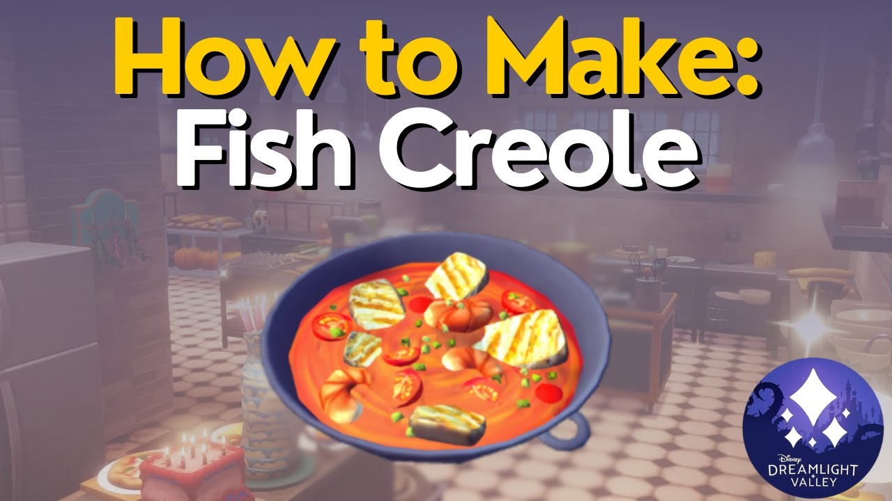 How to Make Fish Creole in Disney Dreamlight Valley - YouTube