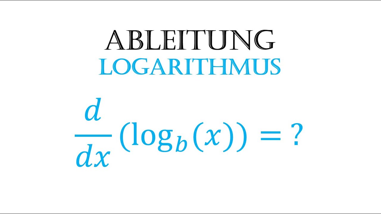 Ableitung Logarithmus F x log x YouTube ableitung-logarithmus-f-x-log-x-youtube