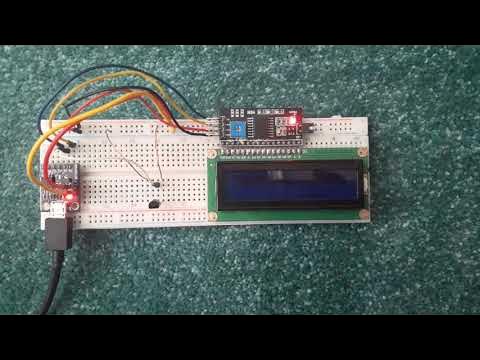 Attiny 85 i2c lcd lm35 thermometer! (digispark) - YouTube