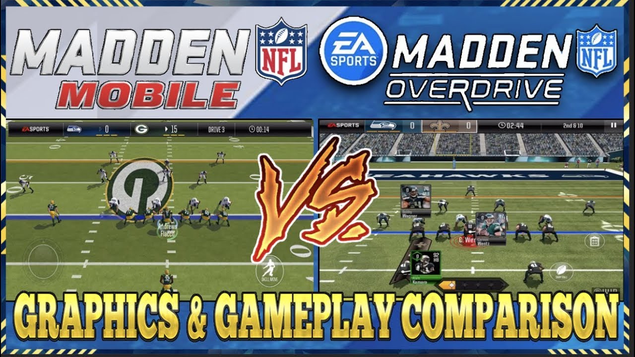 MADDEN MOBILE 19 OVERDRIVE vs. MADDEN MOBILE 18 GRAPHICS & GAMEPLAY ...