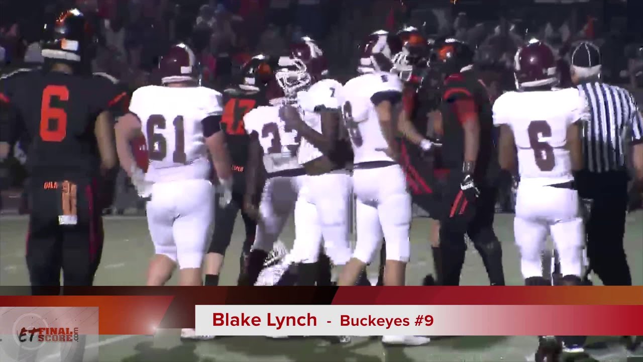 Gilmer's Blake Lynch Pushes Through To End Zone For TD - YouTube