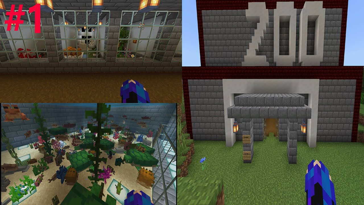 I TRAVEL THE ZOO AND FISH TANK IN MINECRAFT. - YouTube