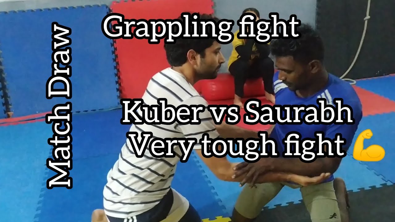 Saurabh vs kuber 💪 Grappling fight 💪 match Draw #mma #wrestling - YouTube