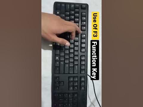 F3 Function Key Use In Computer System Keyboard - YouTube