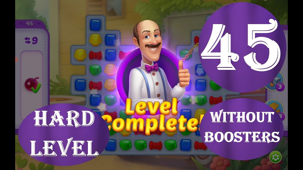Homescapes Level 45 - [23 moves] [2022] [HD] solution of Level 45 ...
