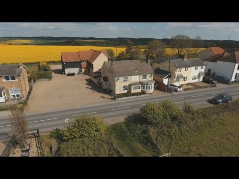 The Pheasant (Aerial View), Gestingthorpe - YouTube