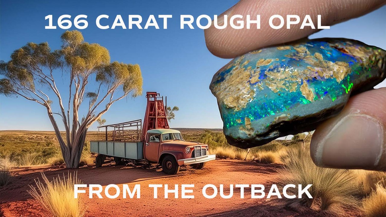 I cut this 166 carat rough opal straight from the outback mines of ...