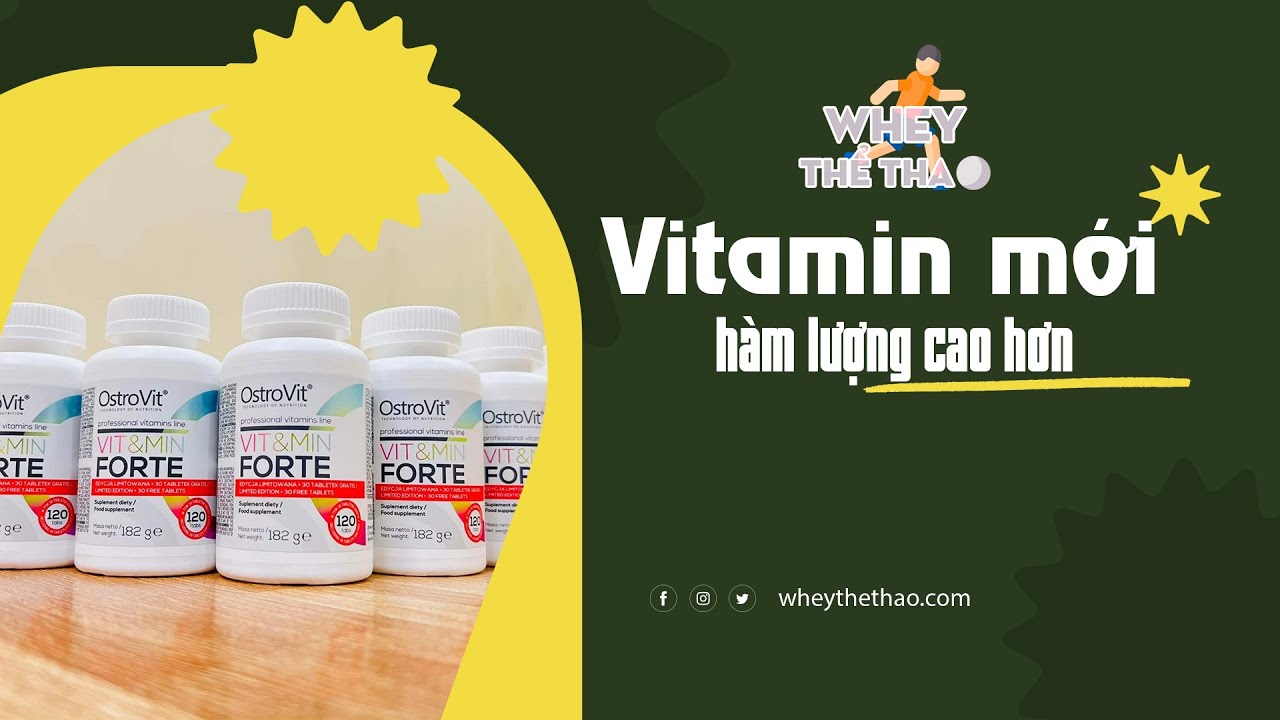 Vitamin Forte Ostrovit thành phần cải tiến khủng Whey Thể Thao - YouTube