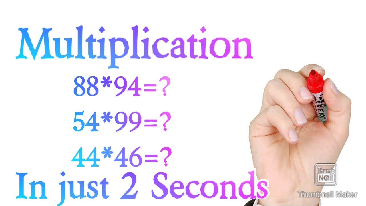 Multiplication of two digit numbers with shortcut | ENGLISH - YouTube