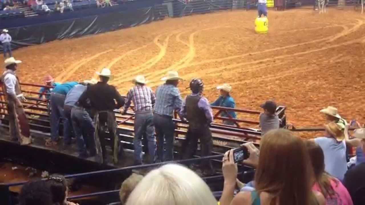 Bull Riding and Dancing Cowboys at Rodeo New Orleans - YouTube