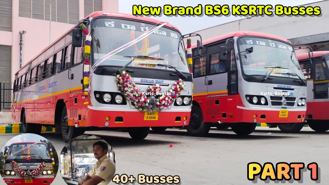 Brand new Ksrtc BS6 busses by KMS - YouTube