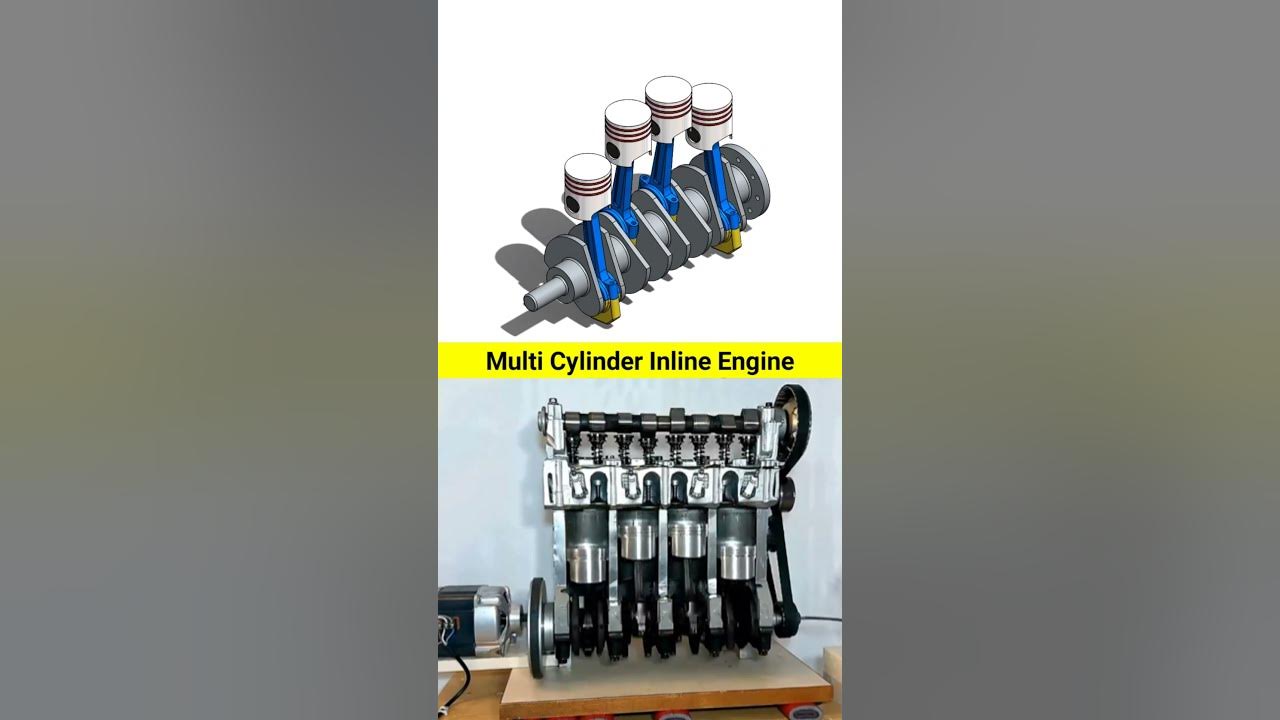 Multi Cylinder Engine | Inline Engine📌 #engine #solidworks #engineering #mechanical #mechanism ...