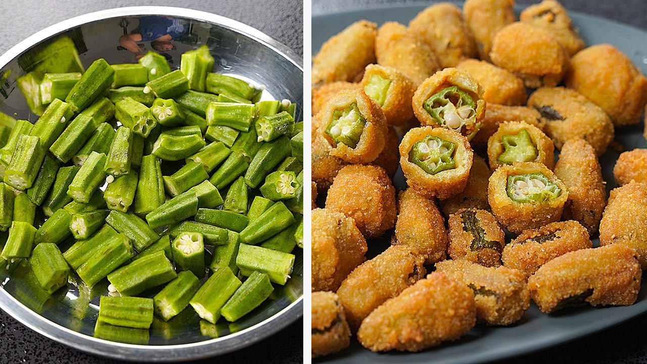 Easy And Delicious Fried Okra | Fried Okra With Crispy Fry | Crispy ...