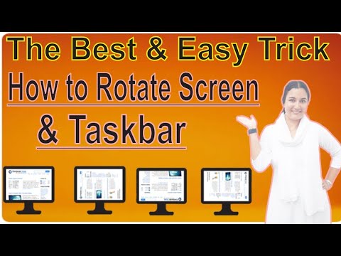 How to Rotate Screen in Computer & Taskbar How to rotate computer ...