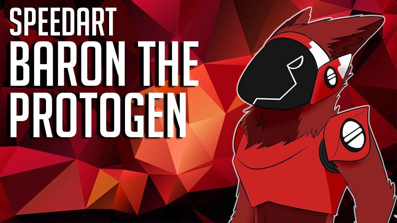 Baron The Protogen | SpeedArt - YouTube