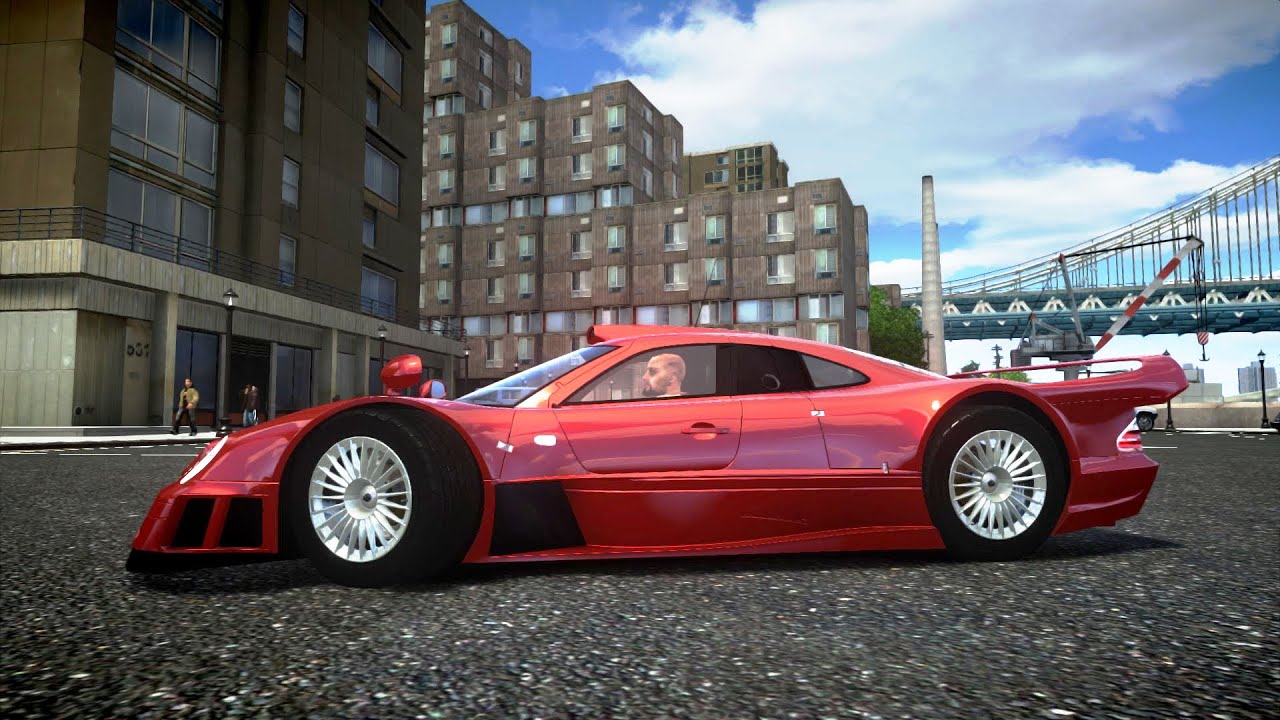 GTA IV 1998 Mercedes-Benz CLK GTR Crash Testing HD - YouTube