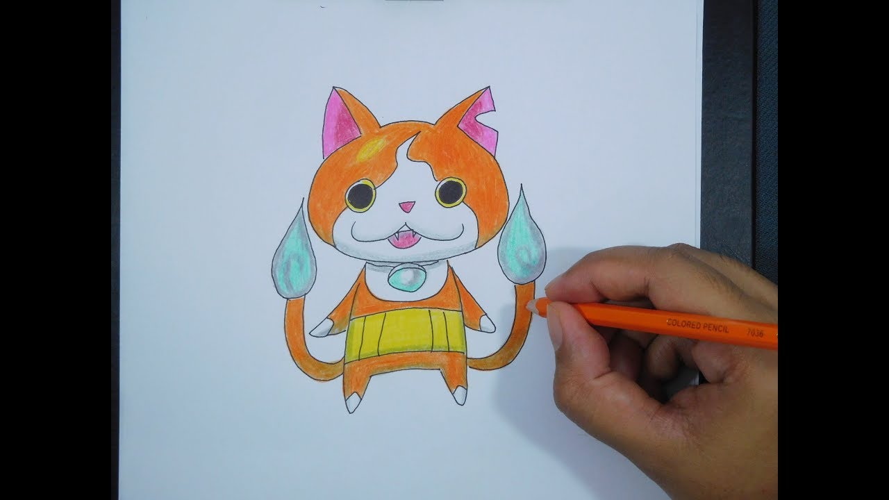How To Draw JIBANYAN YO-KAI WATCH / Cara Menggambar YO KAI WATCH ...