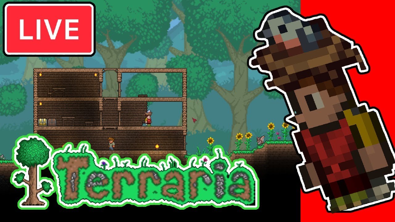 EXPLORATION & BUILDING - Terraria Gameplay - Part 2 - YouTube