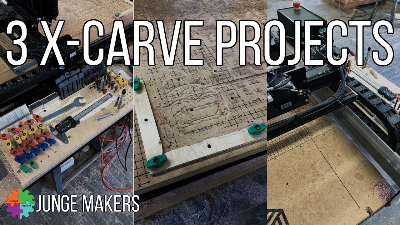 Making 3 Projects for the X-Carve on the X-Carve - YouTube