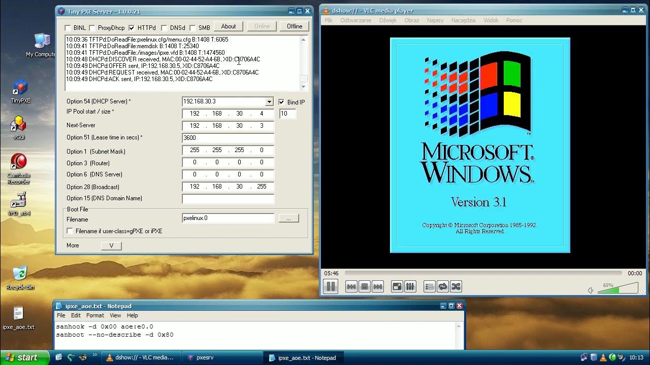 How to install Windows 3.1 by AoE using images of floppy disks - YouTube