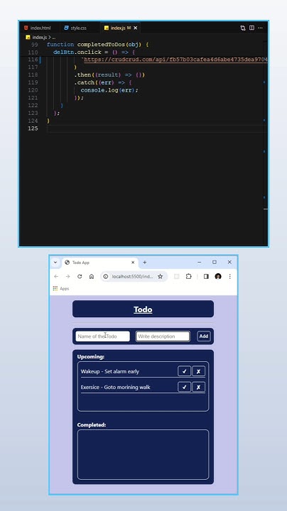 Todo App using #html #css #javascript #api #integration #http # ...