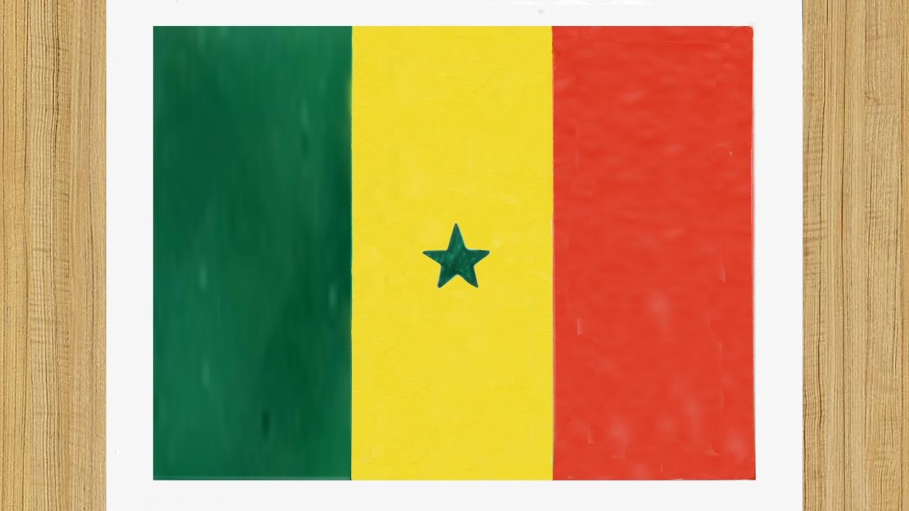 Senegal Flag Drawing / How to Draw Senegal Flag | Comment Dessiner Le ...