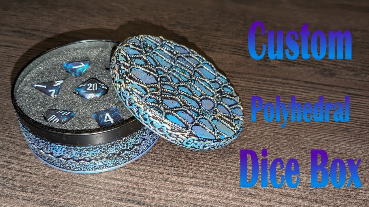 Custom Polyhedral Dice Box - YouTube