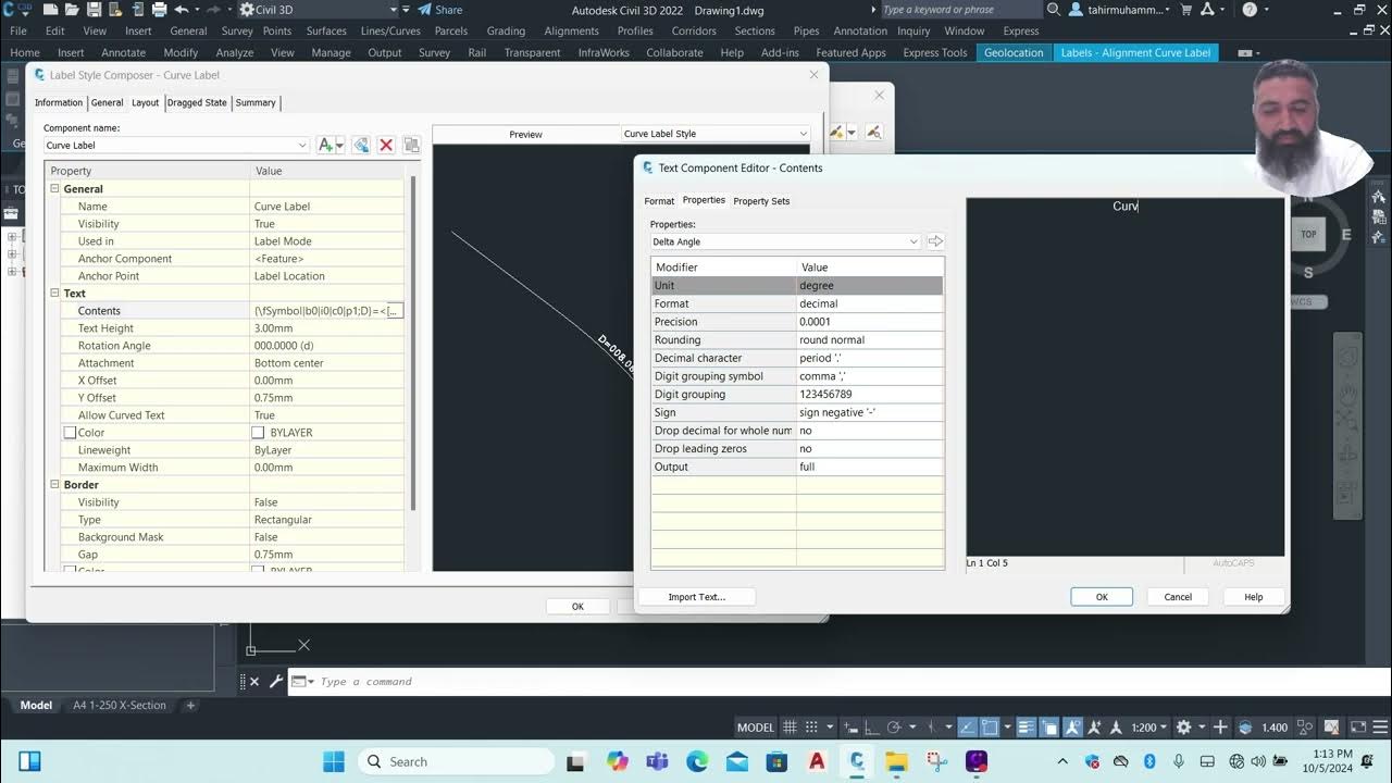2. How To Create Best Fit Allignment And Add Curve Label In Civil 3D - YouTube