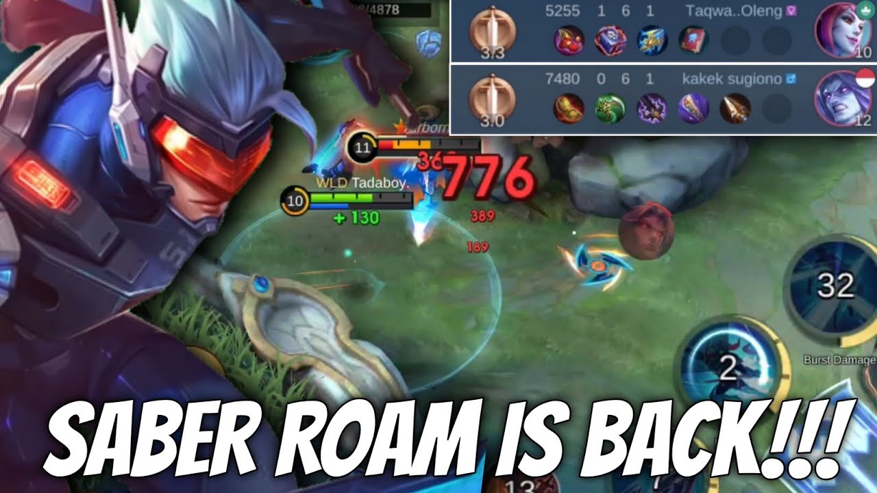 SABER ROAM MENGGUNCANG LAND OF DAWN #mobilelegends #mlbb #fyp - YouTube