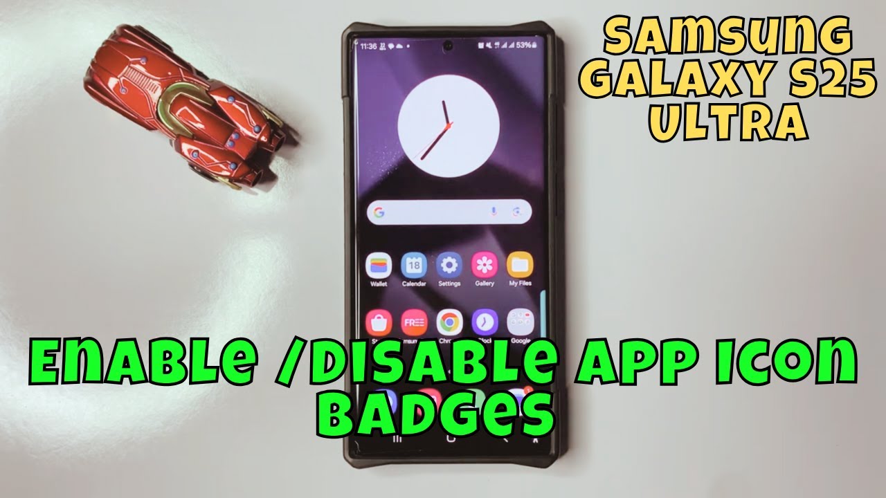 How To Enable /Disable App Icon Badges On Samsung Galaxy S25 Ultra # ...