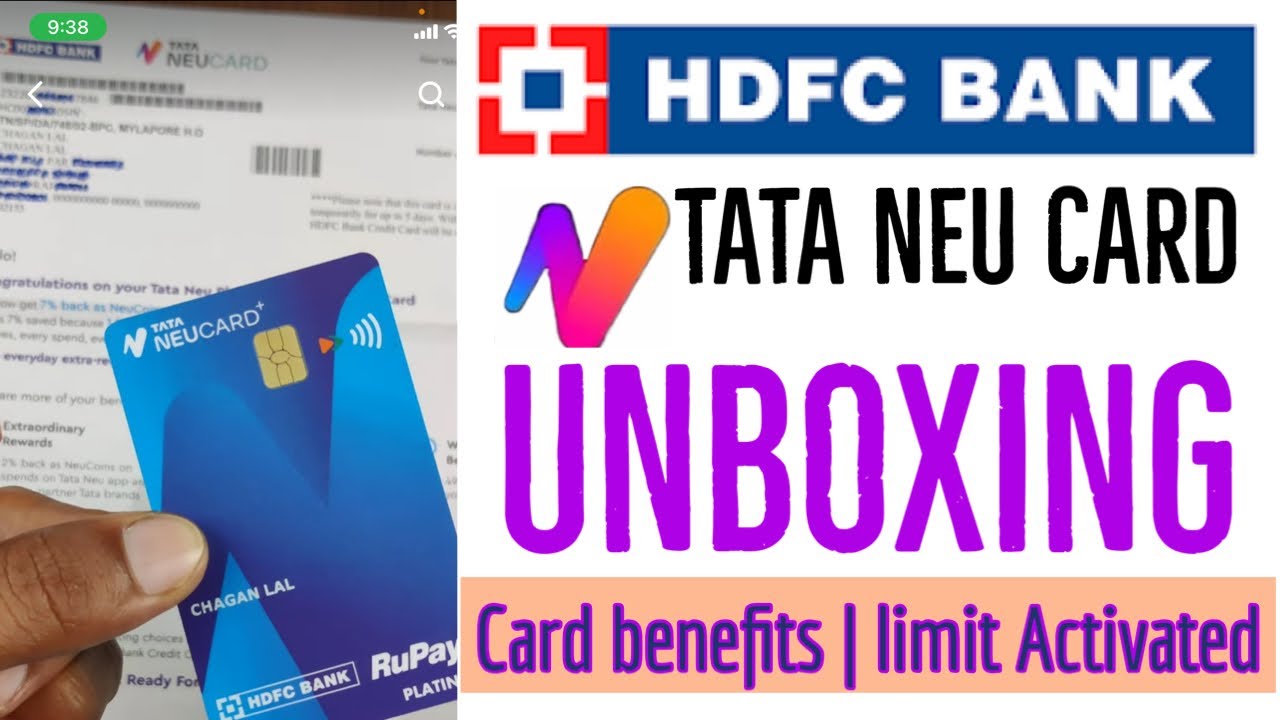 tata neu credit card unboxing| tata neu plus hdfc credit card unboxing ...