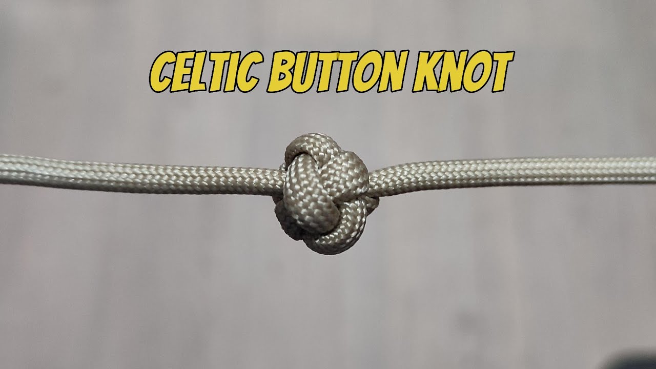 How to Tie Celtic Button Knot - YouTube