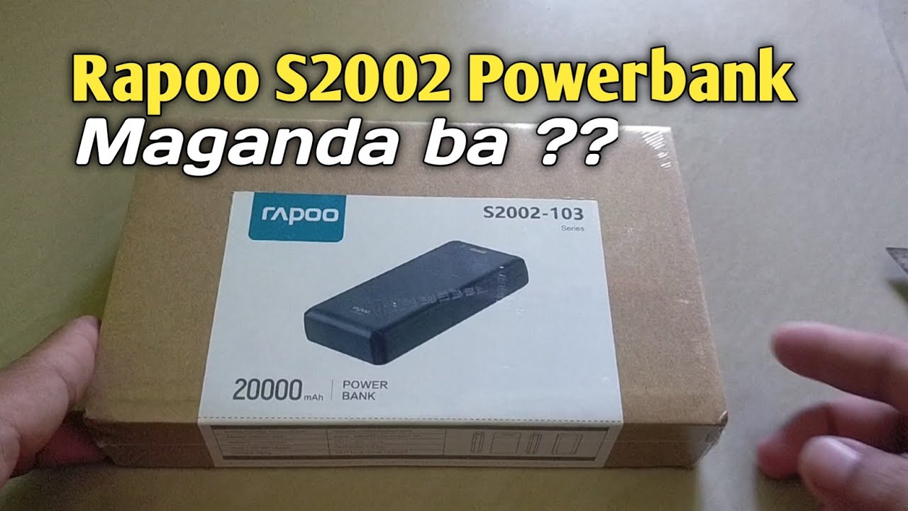Panalo ba sa Presyo: S2002-103 Rapoo Powerbank 20 000 mah ( UNBOXING ) - YouTube