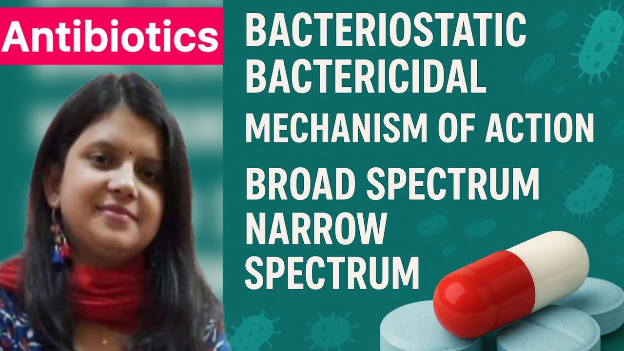 Antibiotics- Bacteriostatic, Bactericidal, Mechanism of Action, Broad ...