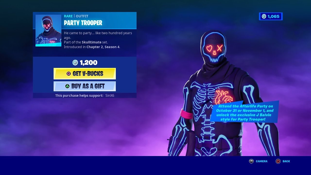 *NEW* PARTY TROOPER SKIN...! (Fortnite Item Shop) - YouTube