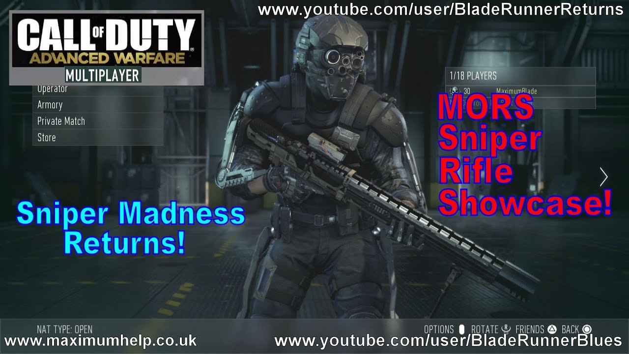 Sniper Madness Returns! MORS Sniper Rifle Showcase! COD Advanced ...
