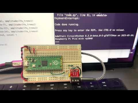 tiny LFO song in CircuitPython synthio - YouTube