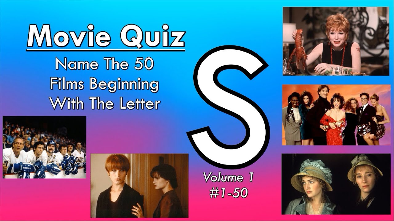 Movie Quiz - Name The 50 Films Beginning With S - Volume 1 - 1 to 50 ...