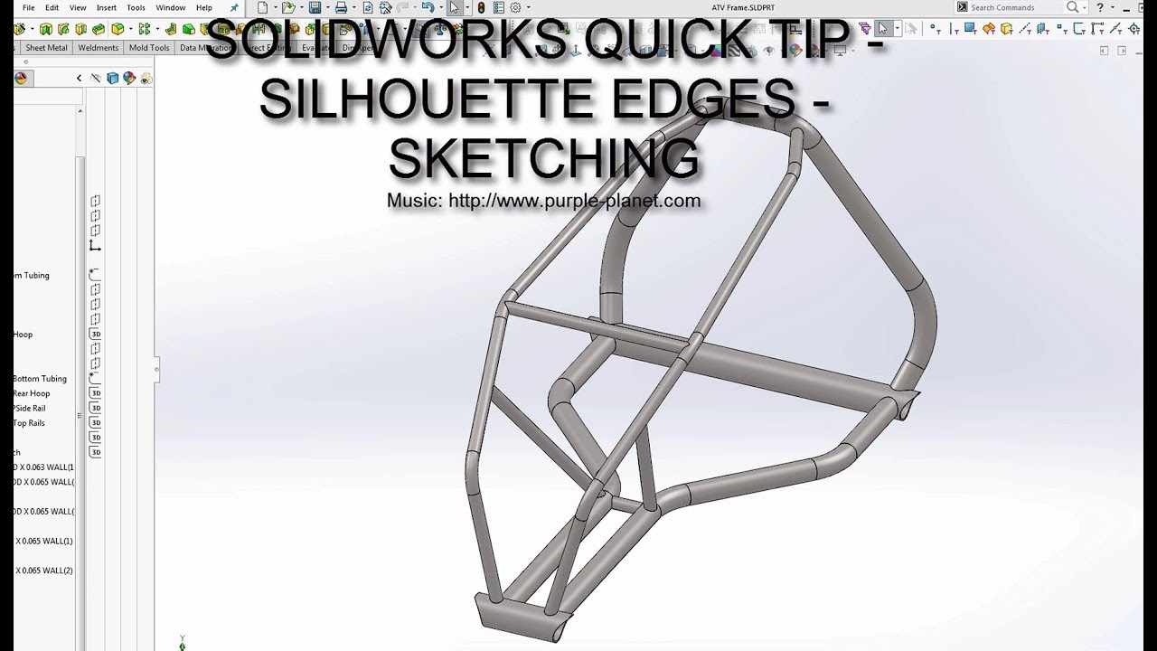 Solidworks Quick Tips Silhouette Edges Sketching Youtube