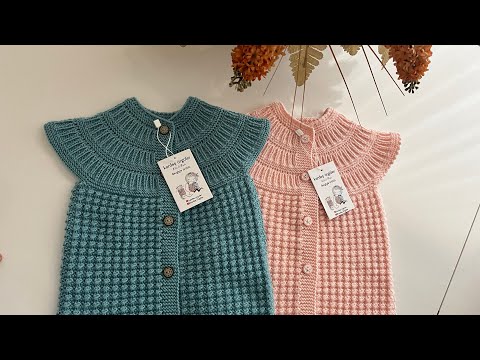 KOLAY KIZ VE ERKEK BEBEK YELEĞİ 🌸 BEBEK YELEK MODELİ #knitting #diy