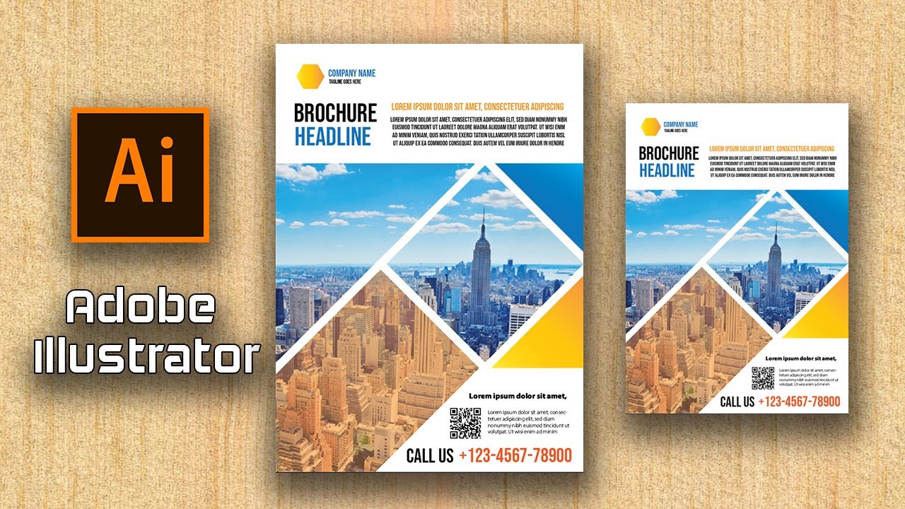 How to Flyer in Illustrator CC Brochure Design Poster Design Adobe ...
