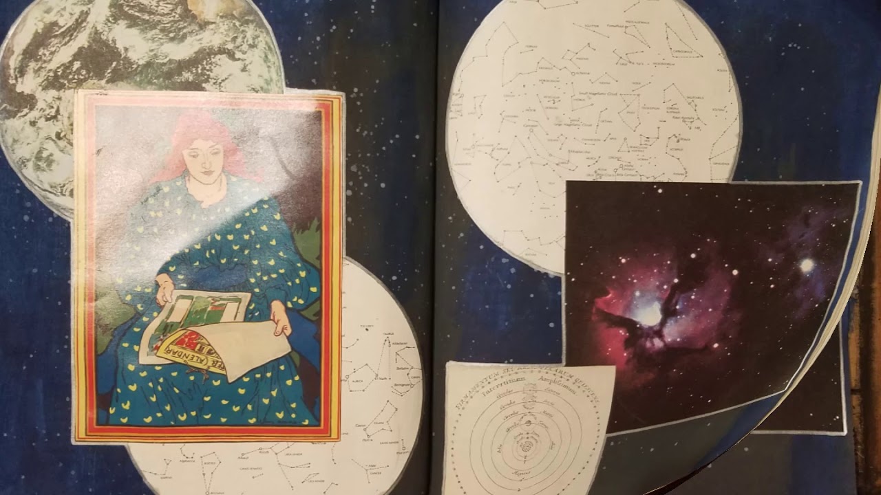 Starry Night Mixed Media Art Journal Page - YouTube