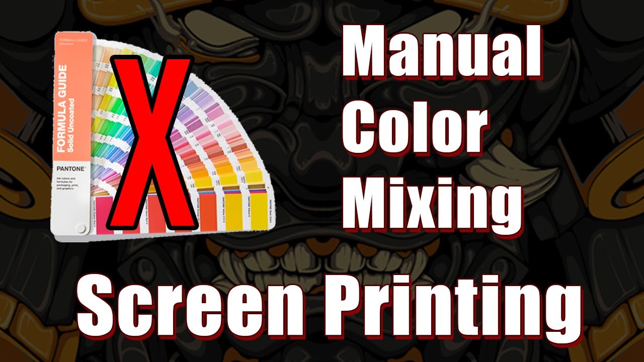 No Pantone? No Problem! Manual Color Mixing in Screen Printing | Dark ...