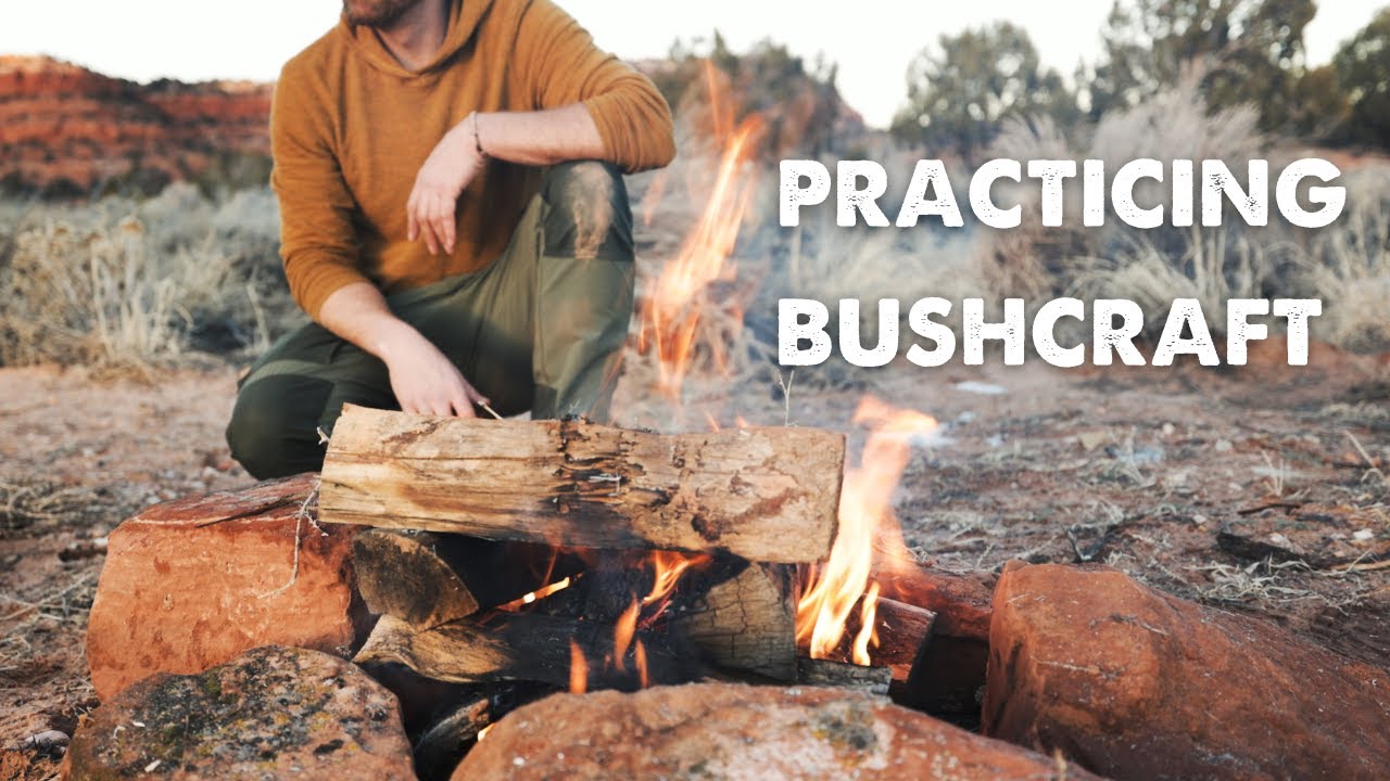 Slowing It Down: Bow Drill Fire Skills, Hiking to Remote Arches - YouTube